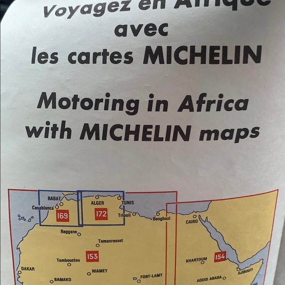 Michelin | Other | Vintage 973 Michelin Map Africa Historymaps | Poshmark